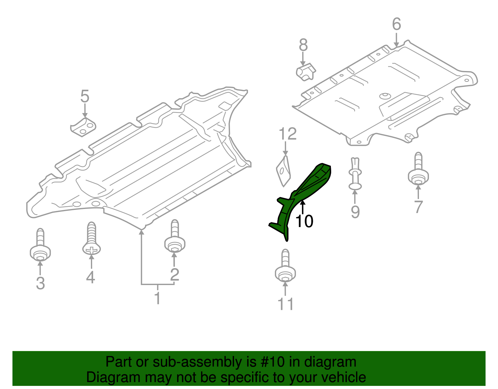 8K0-821-133-E - Fender Liner 2013-2016 Audi S4 | Audi OEM Parts Guy