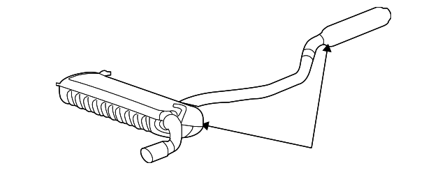 2008-2014 Mopar Muffler & Tail Pipe 05085741AM | Mopar Parts Canada