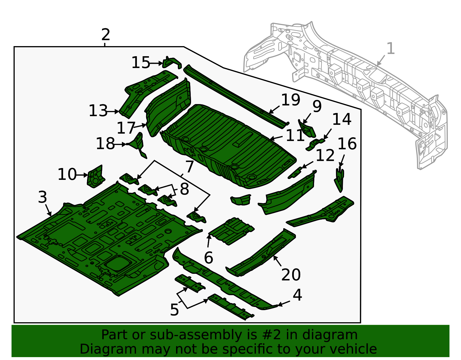 65510-R0000 - Floor Pan Assembly 2022-2025 Kia Carnival | Kia.Parts Store