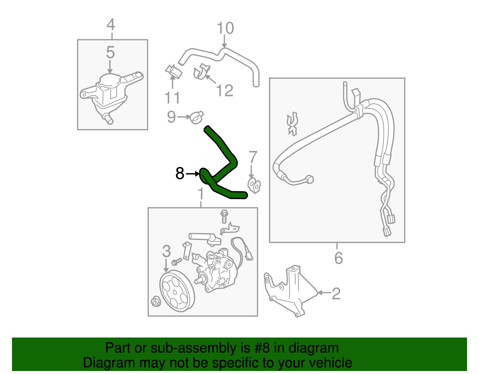 2010-2014 Subaru Suction Hose 34611AJ04A | Subaru Parts Store