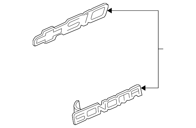 1999-2004 GM Extreme Emblem with Bowtie Logo 15053247 | Capital Chevy Parts