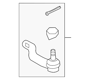 2019-2025 Toyota Outer Tie Rod 45460-49095 | Toyota Parts Center