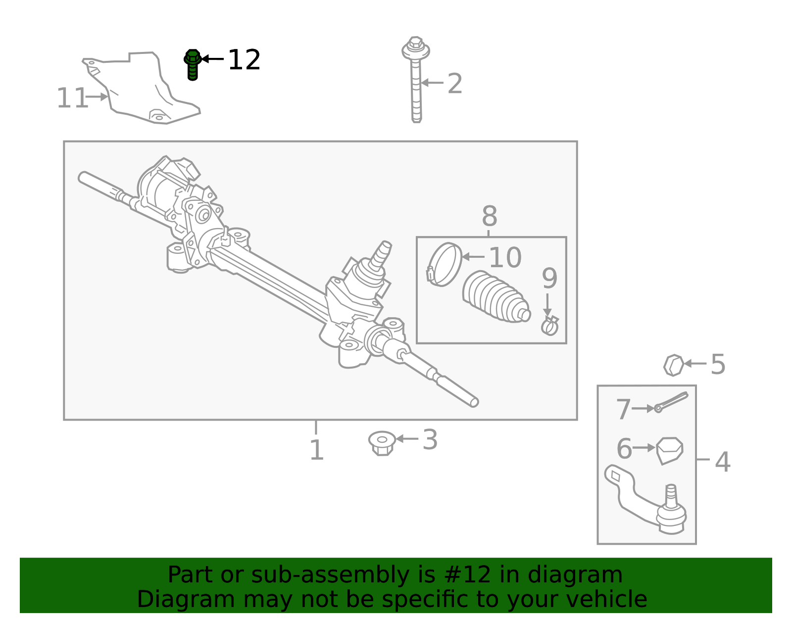 Genuine Official Toyota Rack And Pinion Heat Shield Bolt part# 90119 ...