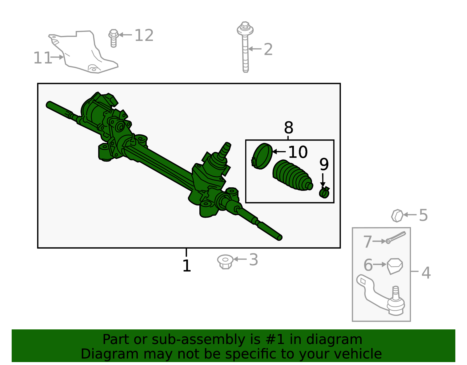 2019-2022 Toyota RAV4 Rack Assembly 44250-42200 | Toyota Parts Center