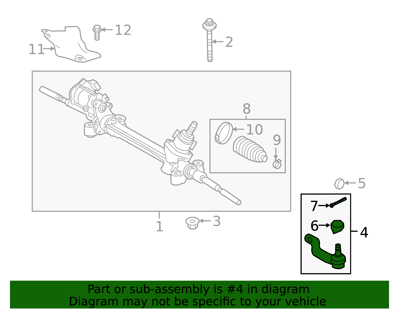 Toyota Steering Tie Rod End - Precision Steering Link - Part #45460 ...