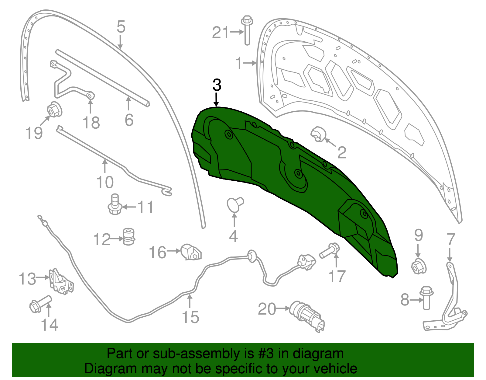 Ford Dealership 2016-2019 Ford Insulator FB5Z-16738-A | Ford Parts Catalog