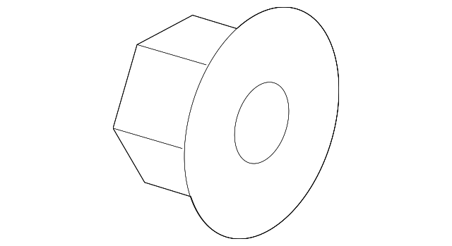 2002-2023 Toyota Mirror Assembly Nut 90178-A0006 | Frontier Toyota