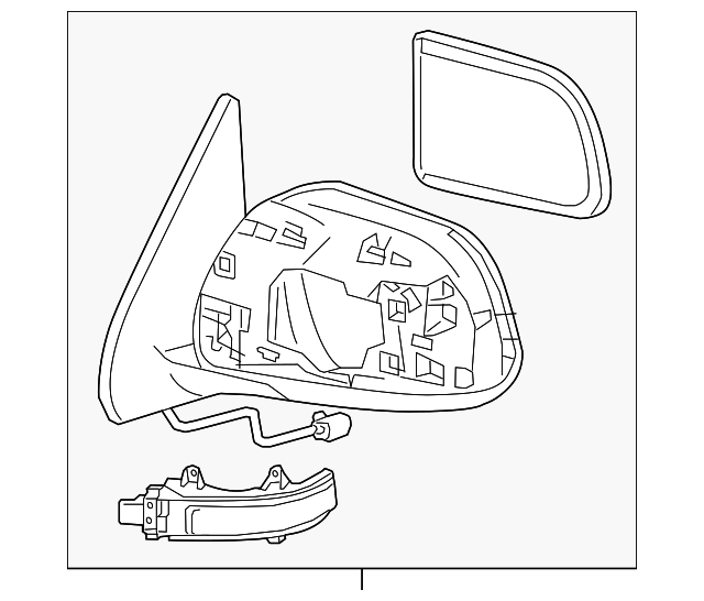 2020-2023 Toyota Tacoma Mirror Assembly - Left - DRIVERS SIDE 87940 ...