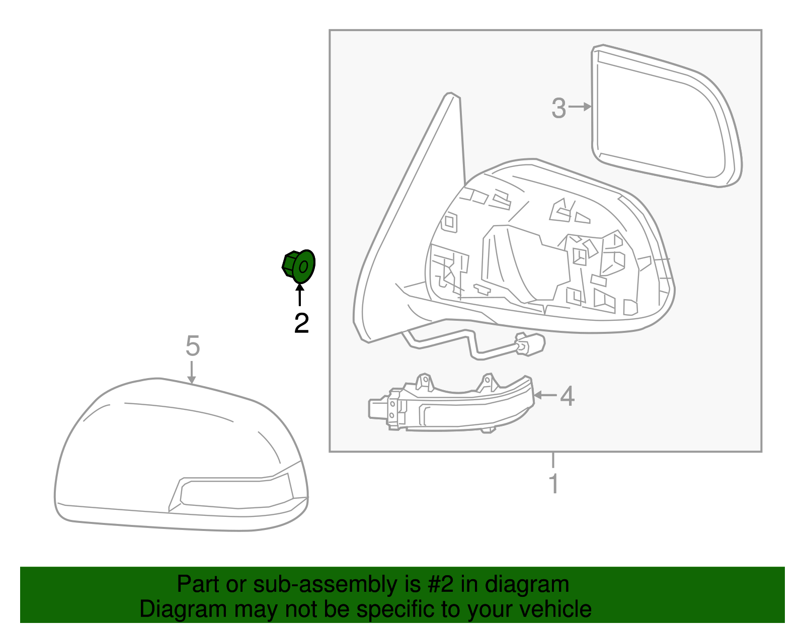 2002-2023 Toyota Mirror Assembly Nut 90178-A0006 | Toyota Parts Center