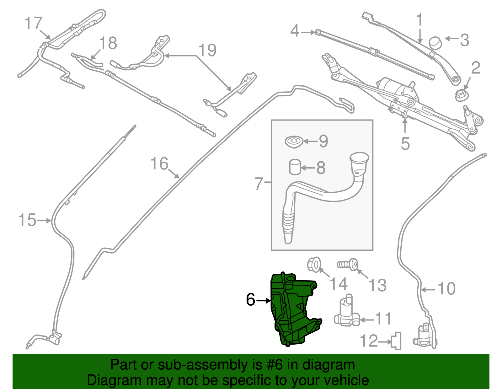 2012-2019 Land Rover Washer Reservoir LR025755 | OEM Parts Online