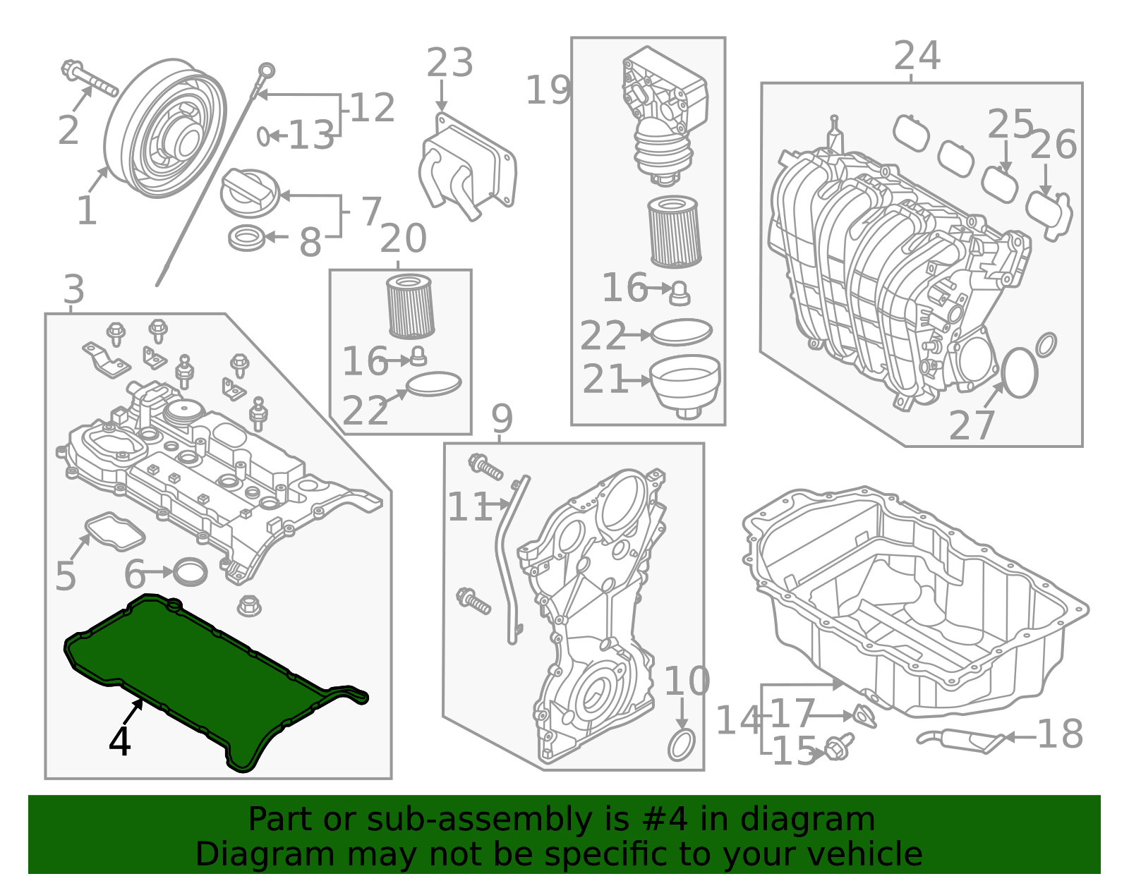 22441-2S000 - High-Quality Engine Valve Cover Gasket for 2020-2025 ...