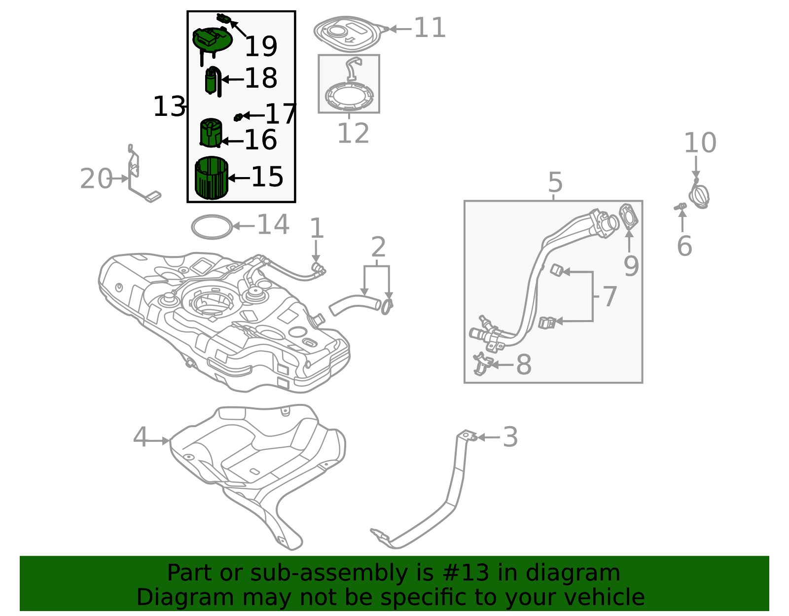 2021-2025 Hyundai Elantra Fuel Pump Assembly 31120-AA000 | OEM Parts Online