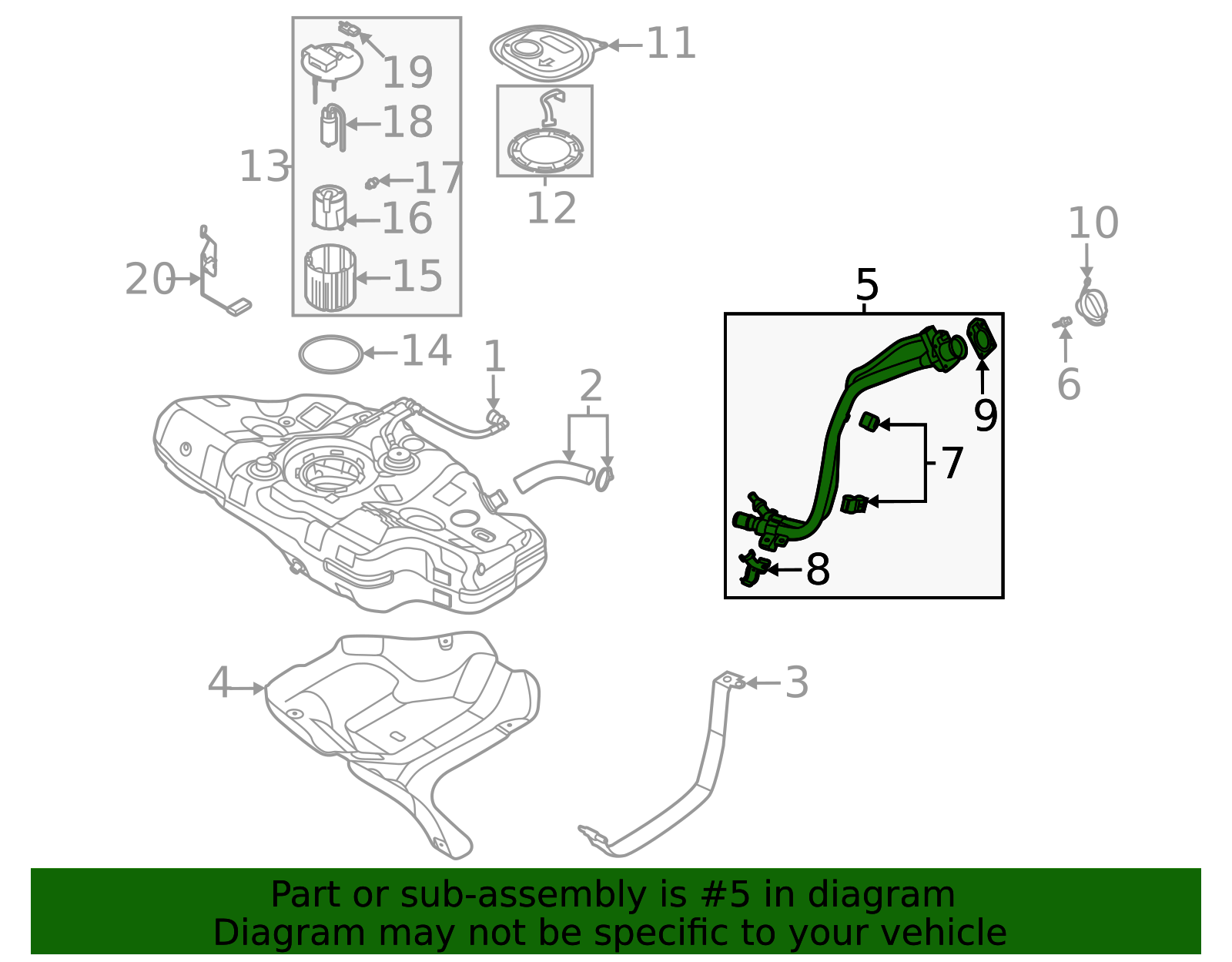 Fuel Filler Neck - OEM Fuel System Tube for Hyundai | AutoNationParts.com