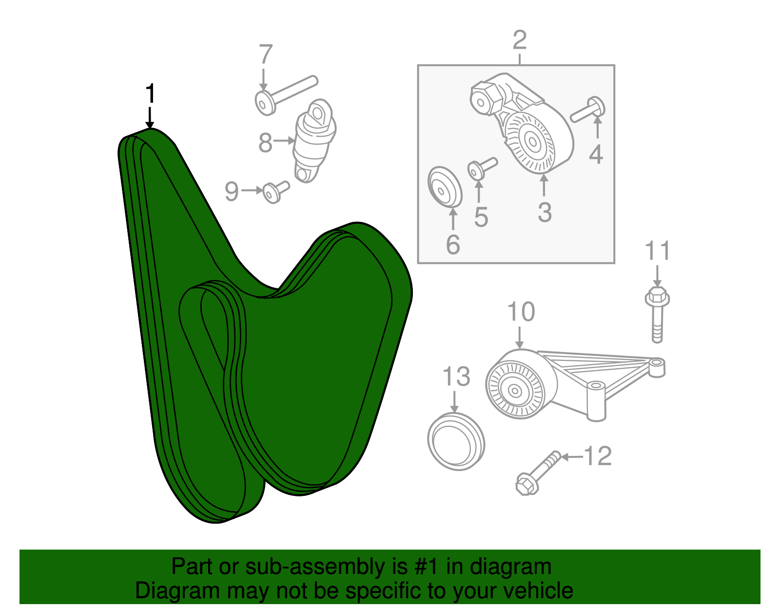 2014-2025 Porsche Serpentine Belt 0PB-903-137-D | Sunset Porsche Parts