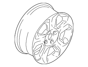 2018-2022 Ford EcoSport | Wheel, Alloy | GN1Z-1007-F | Walls' Ford Parts