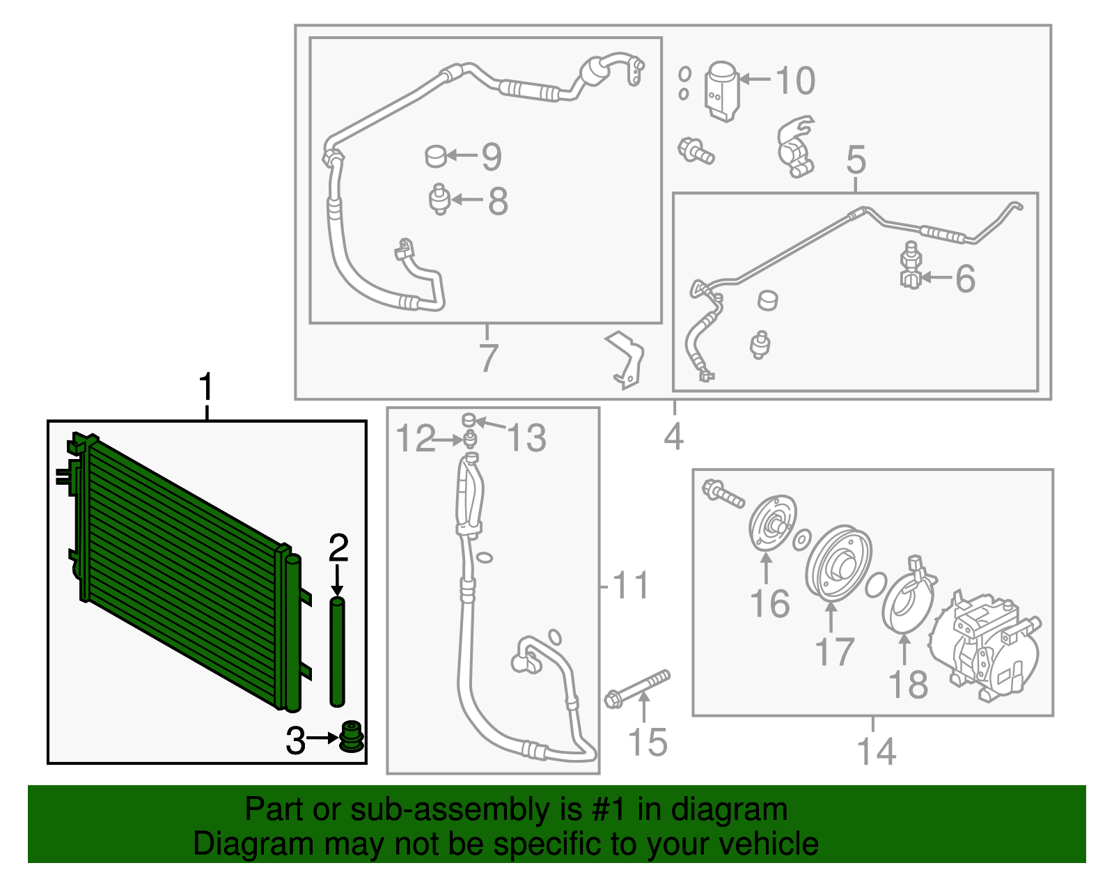 2013-2017 Hyundai Veloster Condenser 97606-2V700 | OEM Parts Online