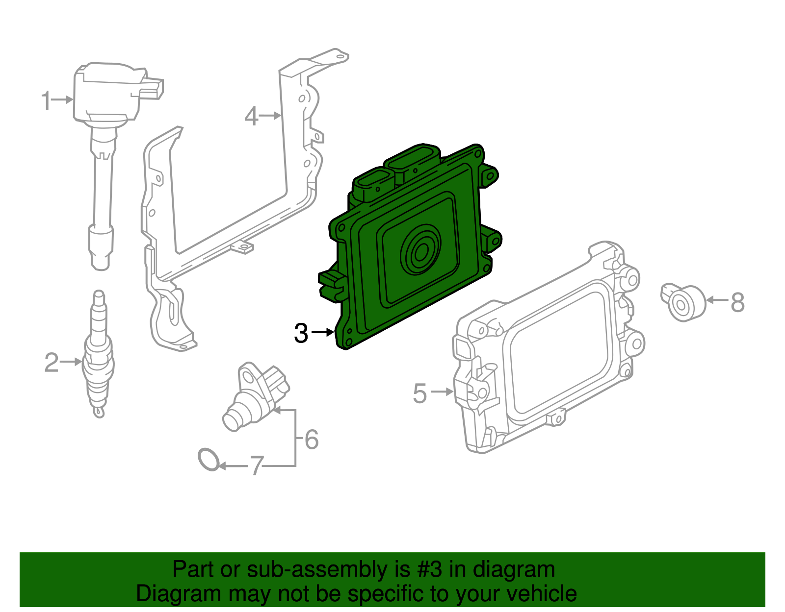 OEM 2018-2020 Honda Accord Engine Control Module (ECM) 37820-6A0-A65 ...