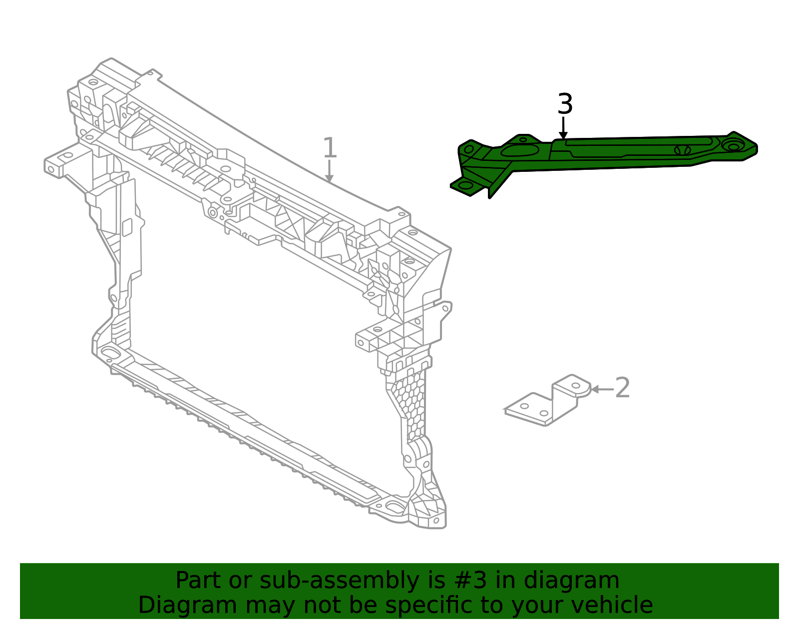 3CM-805-932 - High-Quality Radiator Support Bracket for 2020-2025 ...