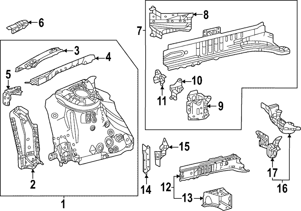 2023-2025 Toyota bZ4X Torque Box 57078-42030 | Toyota Parts Center
