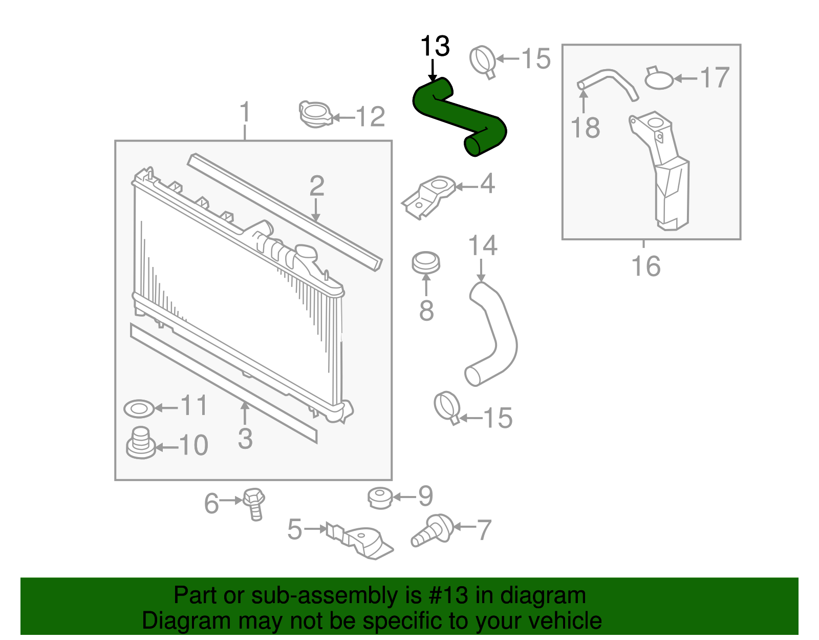 2011-2018 Subaru OEM NEW 2011-18 Subaru Crosstrek Forester Radiator ...