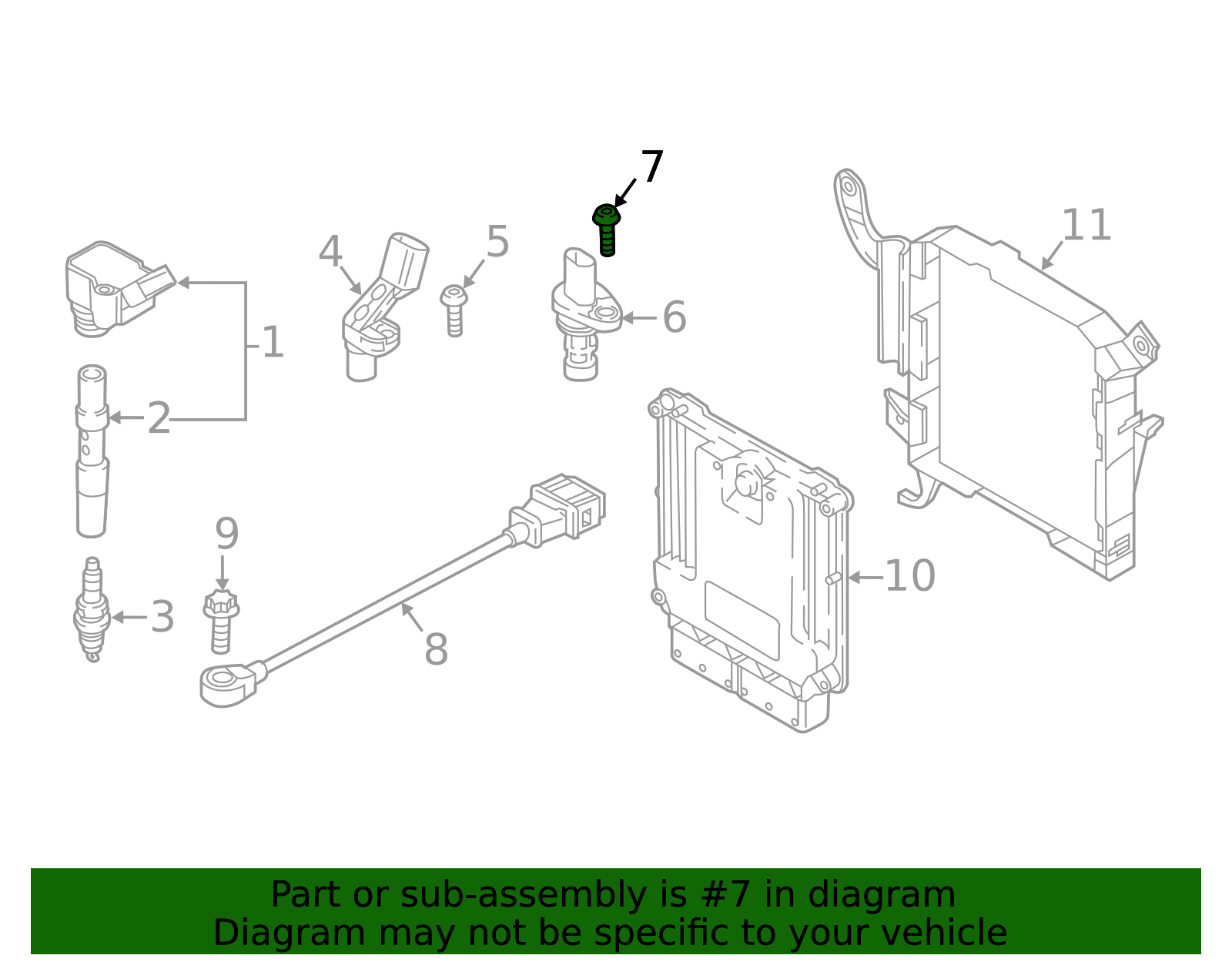 N-107-512-01 - Crankshaft Sensor Bolt 2013-2025 Audi | Audi OEM Parts
