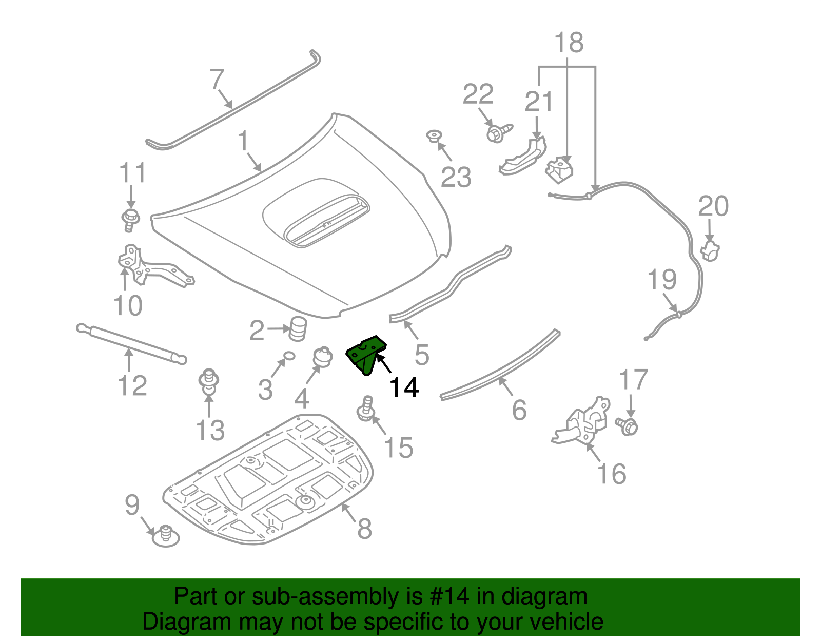 57311AG010 - 2008-2024 Subaru - Striker | OEM Subaru Parts Center