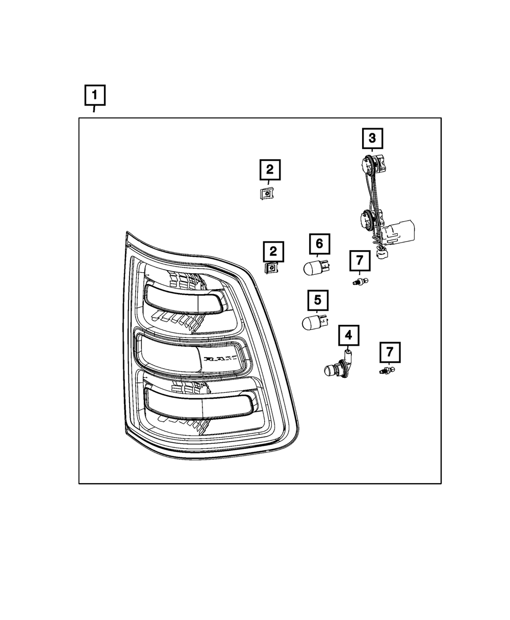 Wiring Harness, Left for 2019-2023 Ram 1500 | OEM Mopar 68396573AA ...