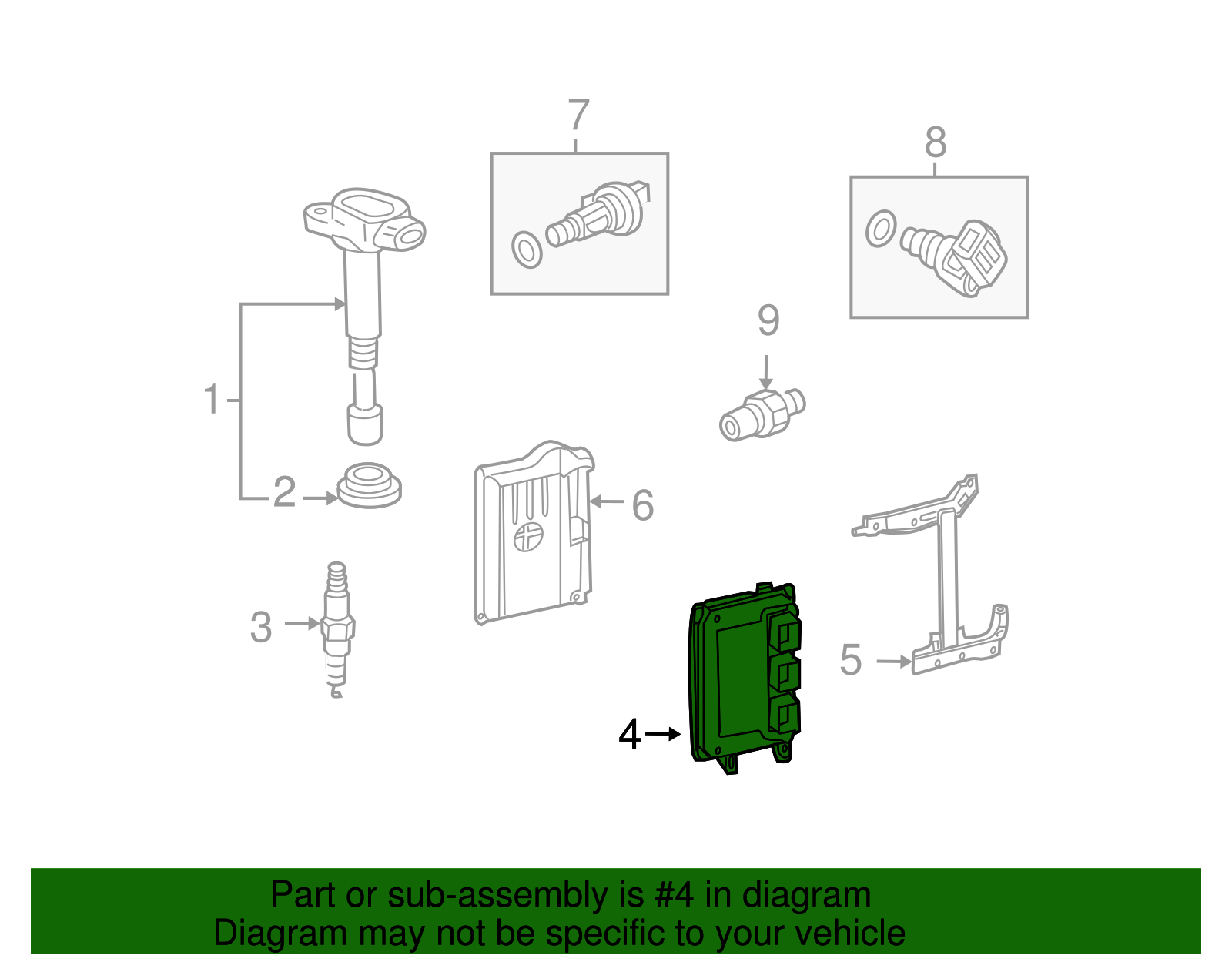 37820-R40-A92 - 2008-2009 Honda Accord - Control Module Eng | All ...