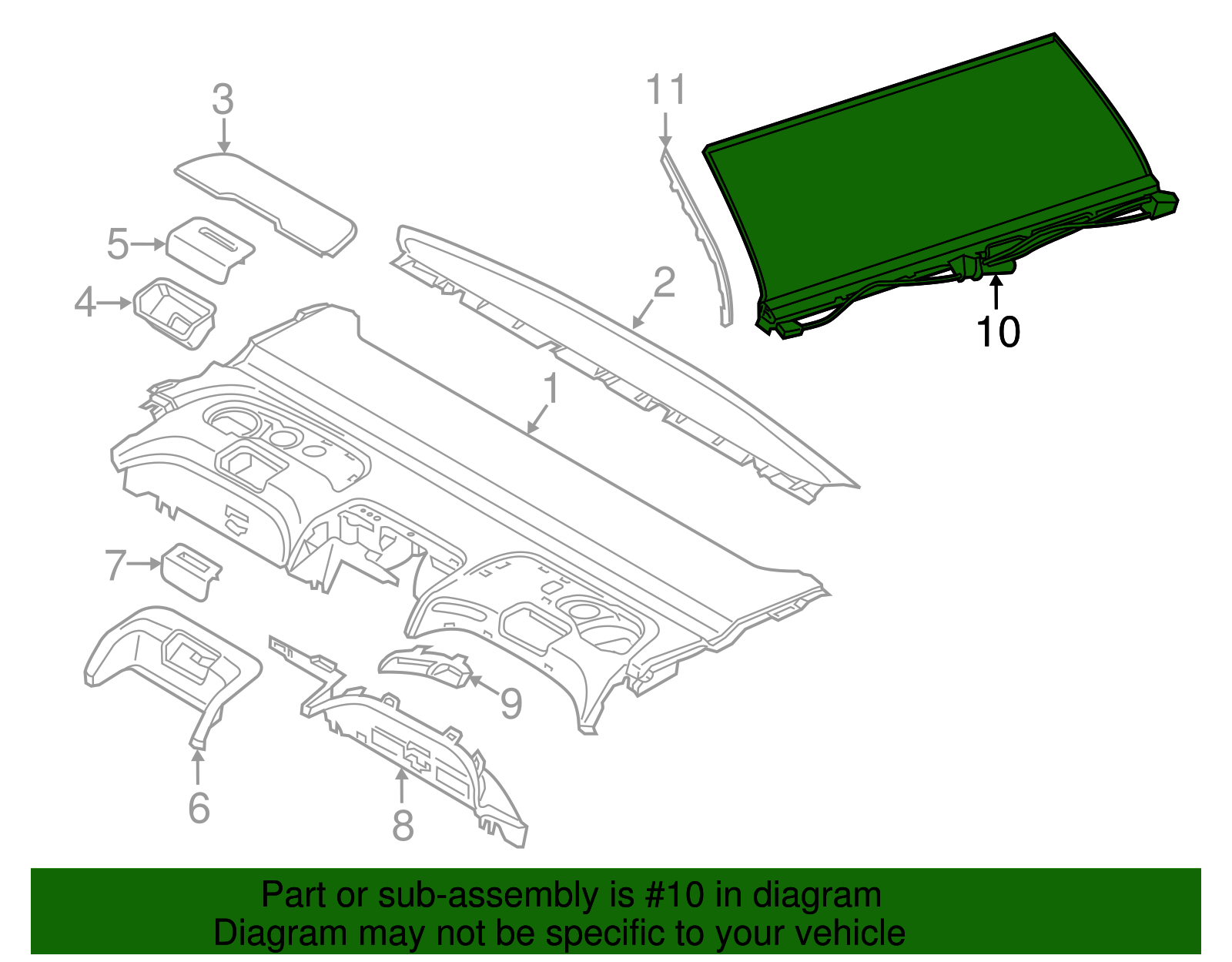51467425528 - 2016-2022 BMW Sunshade (51-46-7-425-528) | BMW of South ...