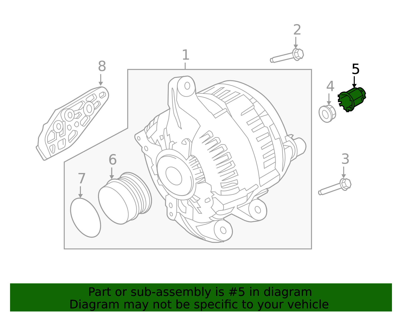 Genuine OEM Ford Part - Alternator Cable Cap H1BZ-14A099-B | Genuine ...