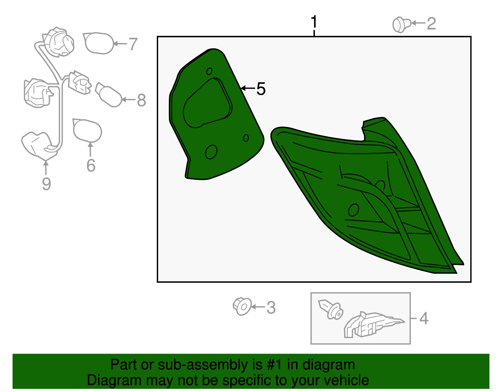 81551-52820 - Tail Lamp Assembly 2012-2014 Toyota Yaris | Toyota San ...