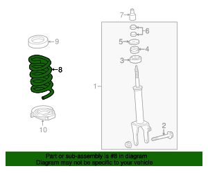 210-321-28-04 - Coil Spring 2000-2003 Mercedes-Benz | Mercedes-Benz ...