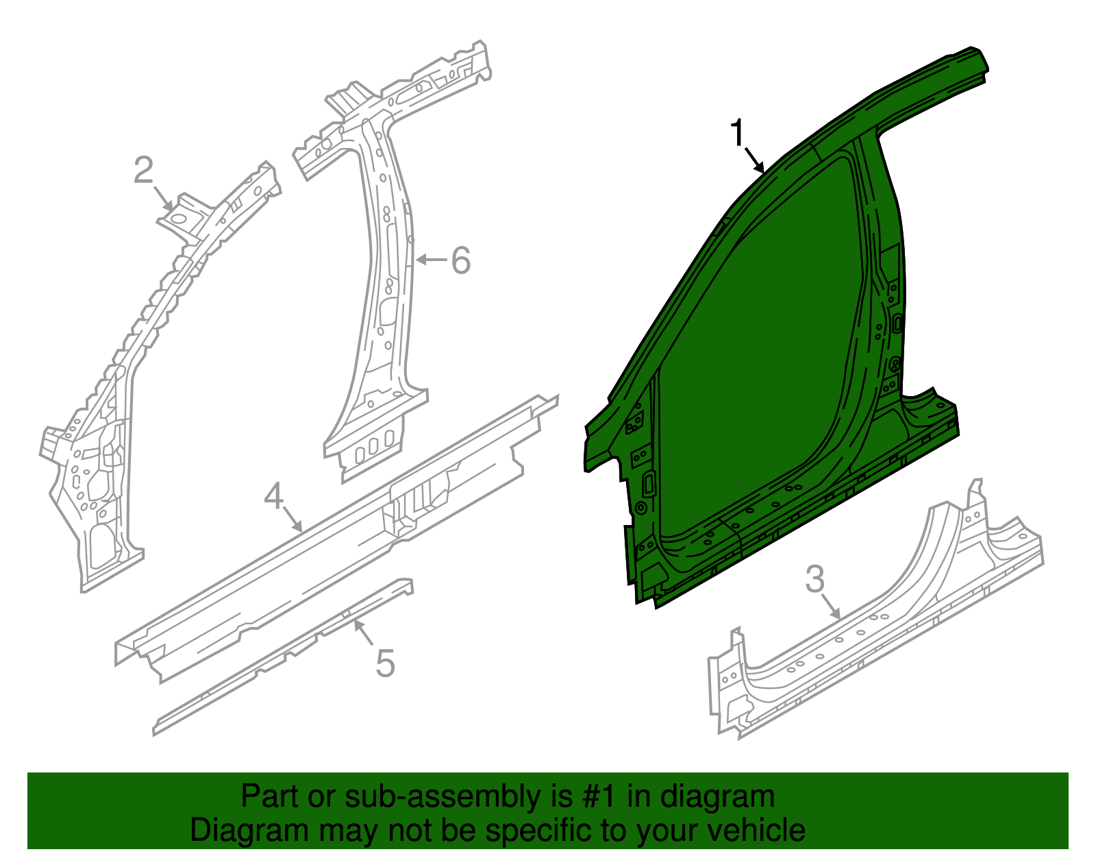 Uniside - Complete OEM Side Body Assembly | AutoNation Parts