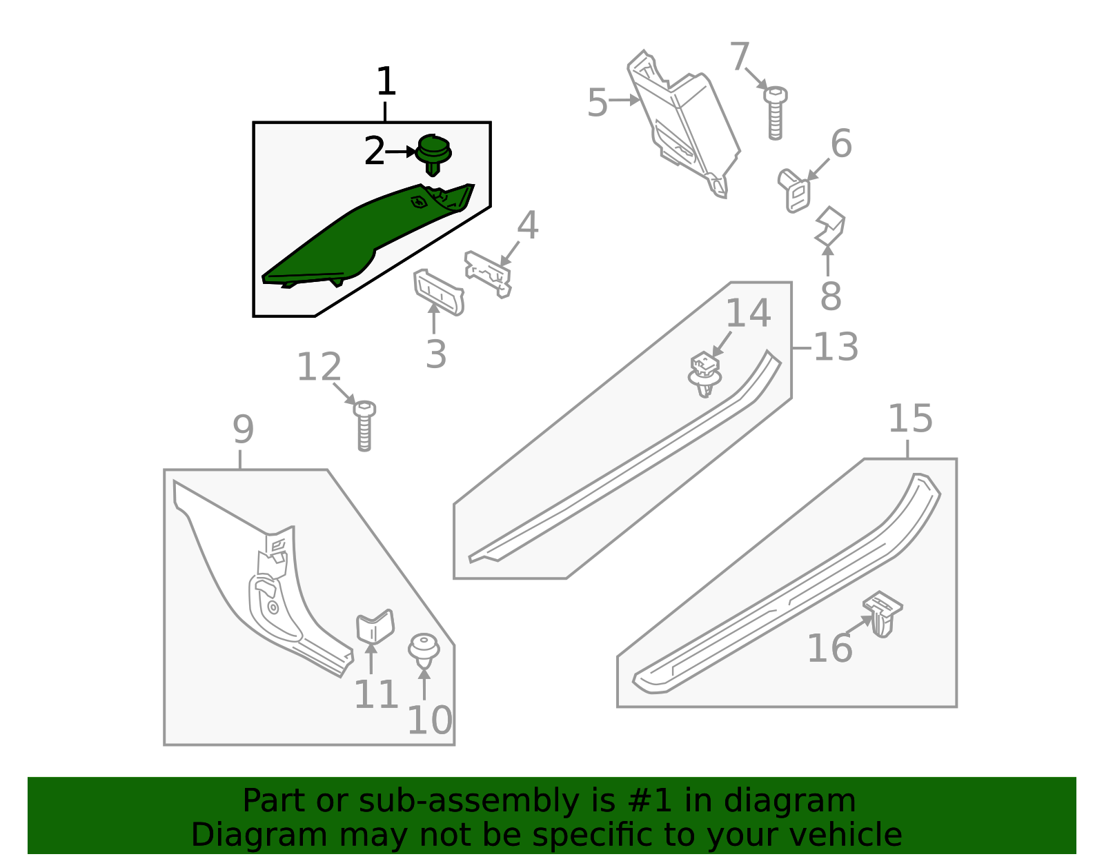 A-Pillar Trim Panel - OEM Interior Coverage 51-43-2-997-410 ...