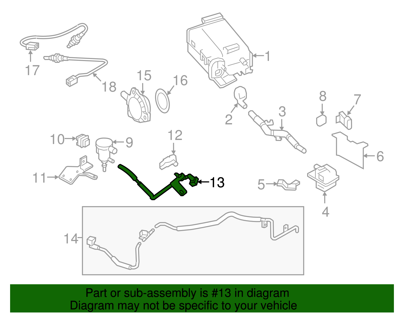 14912-4HK0B - Vacuum Hose 2017-2018 Infiniti Q60 | Infiniti of Orland Park