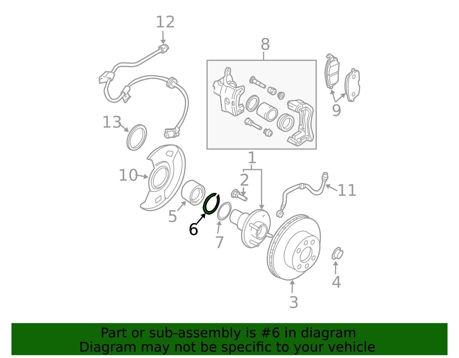1991-2006 Nissan Bearing Snap Ring 40214-50Y00 | Nissan Parts Central