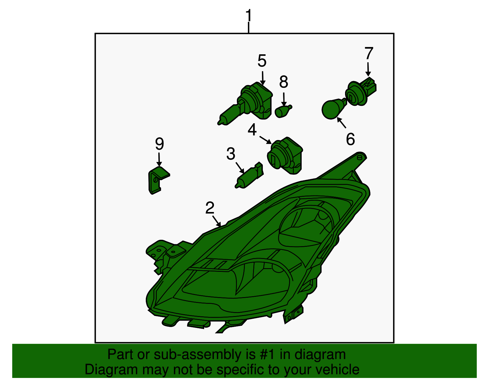 2007-2009 Nissan Altima Headlamp Assembly - Driver's Side (LH) 26060 ...