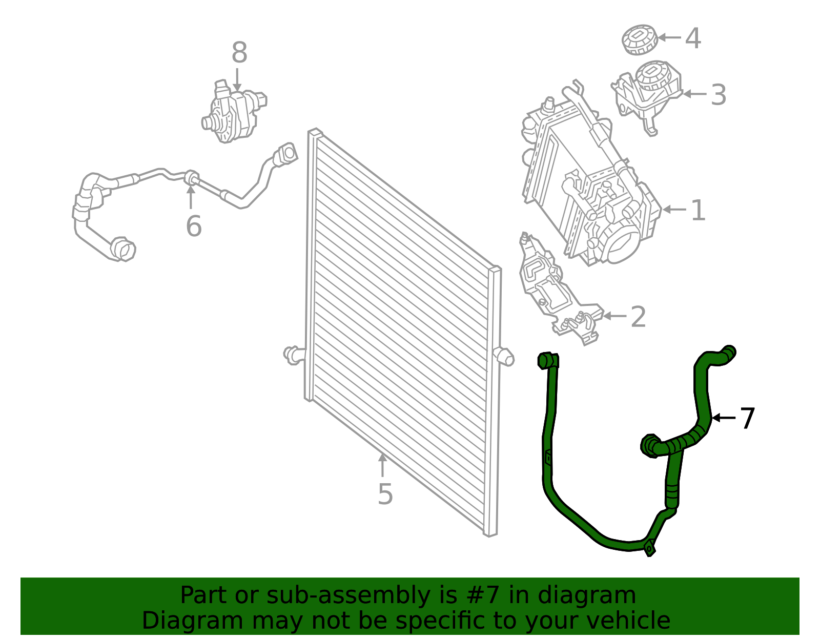 222-501-20-01-64 - Coolant Hose 2018-2021 Mercedes-Benz | Mercedes-Benz ...