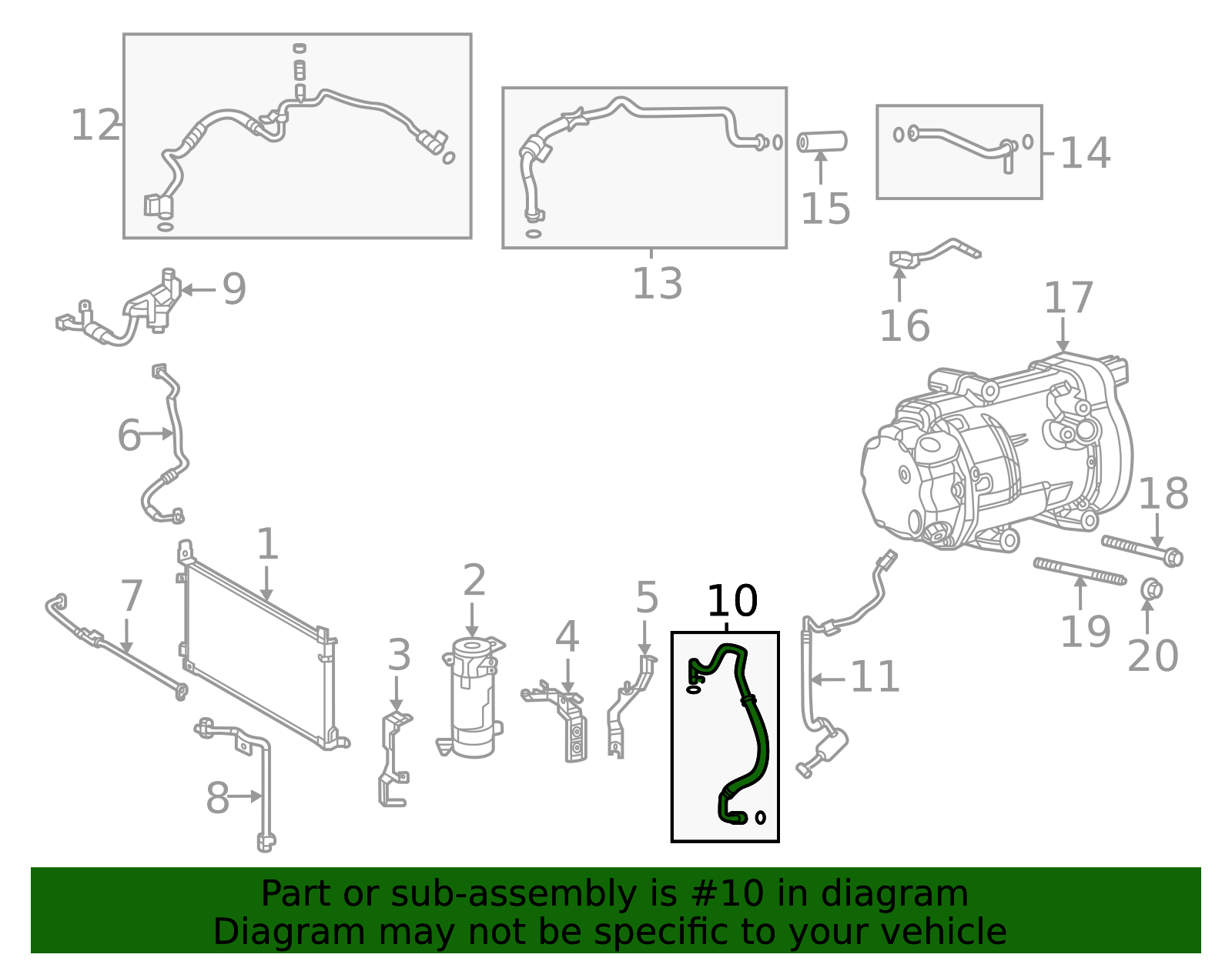 A/C Refrigerant Suction Hose 88704-42750 | AutoNationParts.com