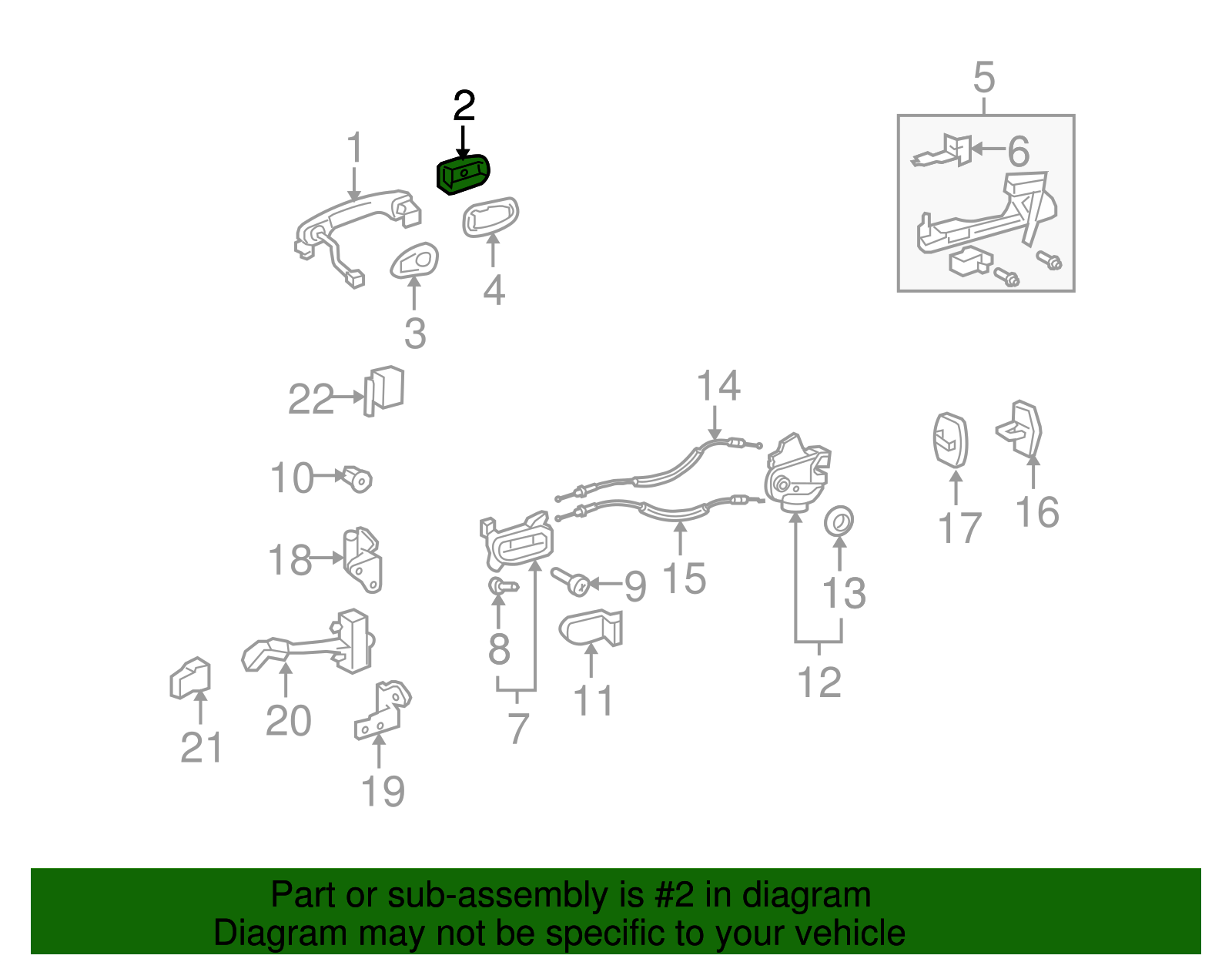 69227-60020-D8 - Handle Cover - 2006-2007 Lexus | My L Parts