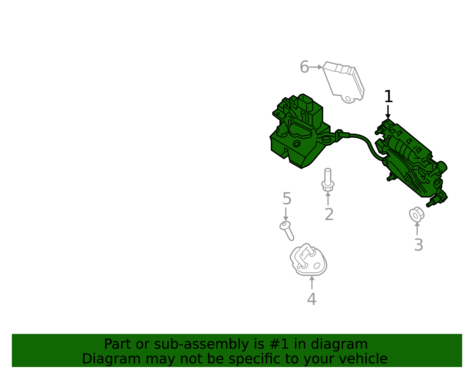 Genuine Trunk Lock Actuator Motor for 2019-2023 Hyundai Santa Fe | Part ...