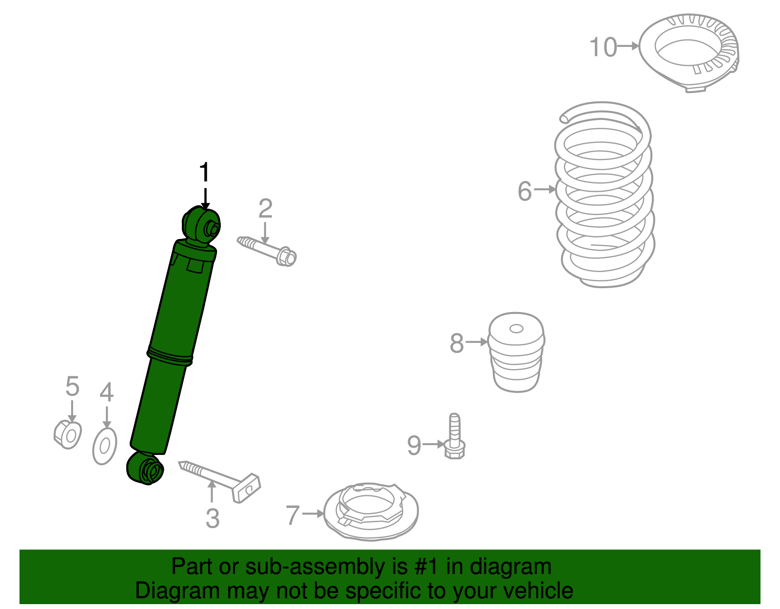 55300-1M310 - Kia Suspension Shock Absorber 2010 Kia | Performance Auto ...