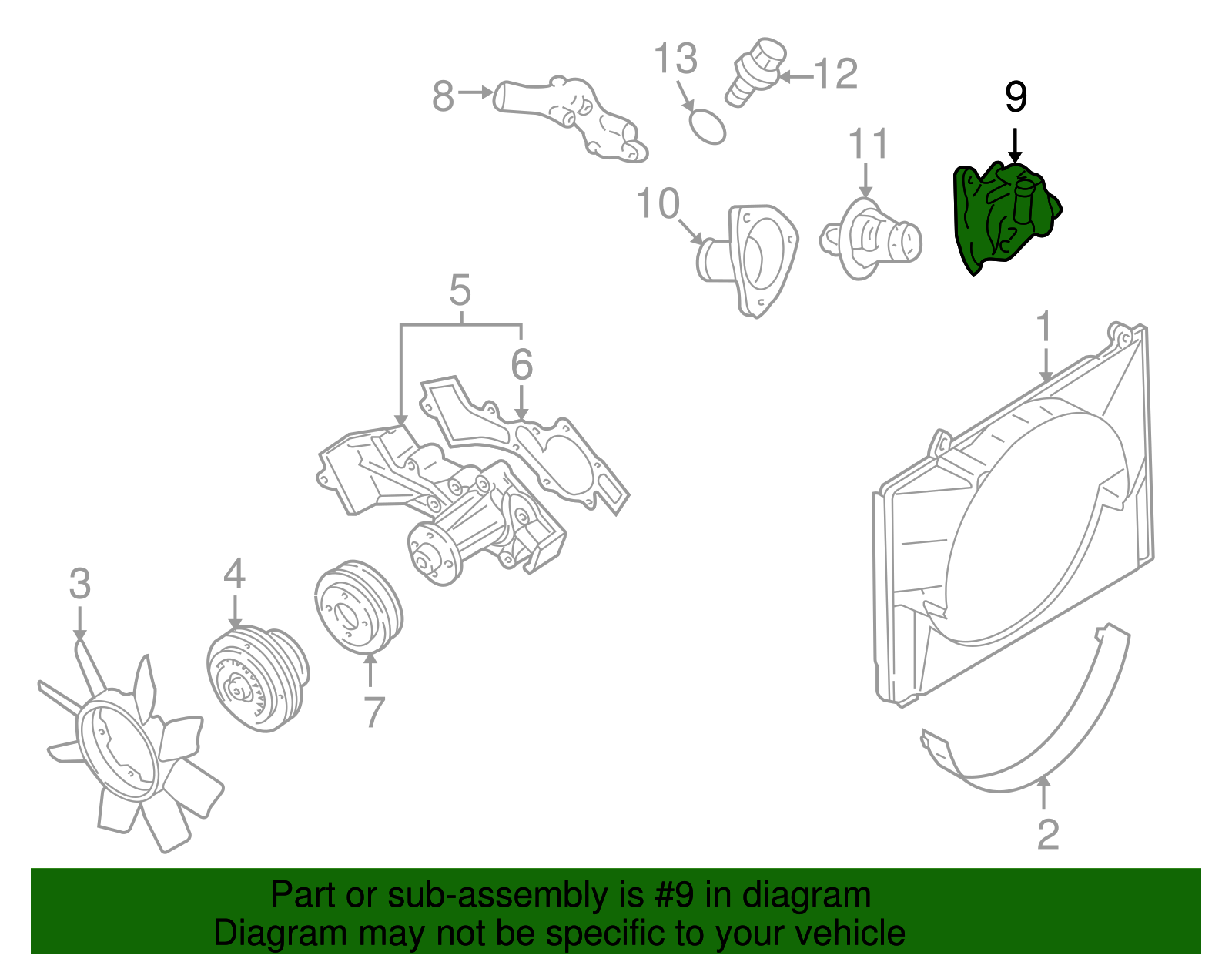 1997-2000 Infiniti QX4 Thermostat Housing 11061-0W000 | Infiniti of ...