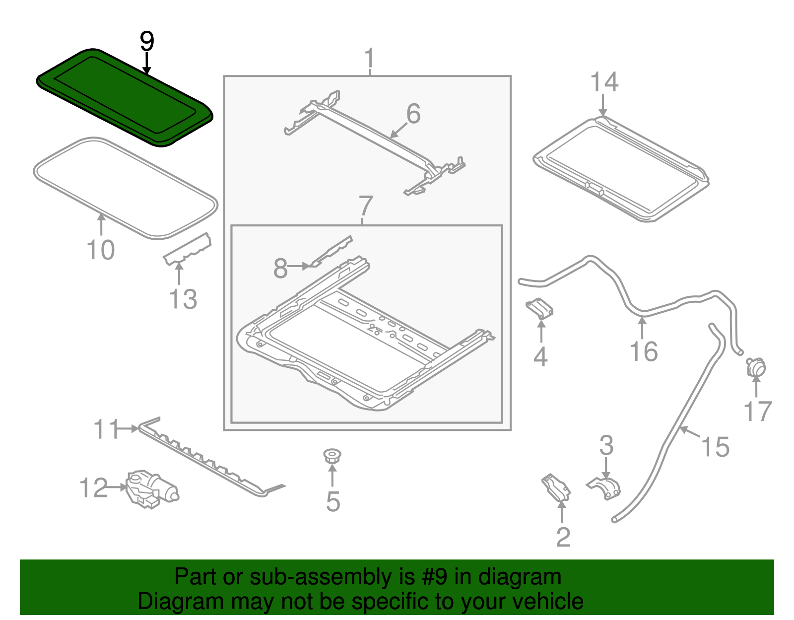 2013-2020 Infiniti Glass 91210-3JA0A | Infiniti Parts Online