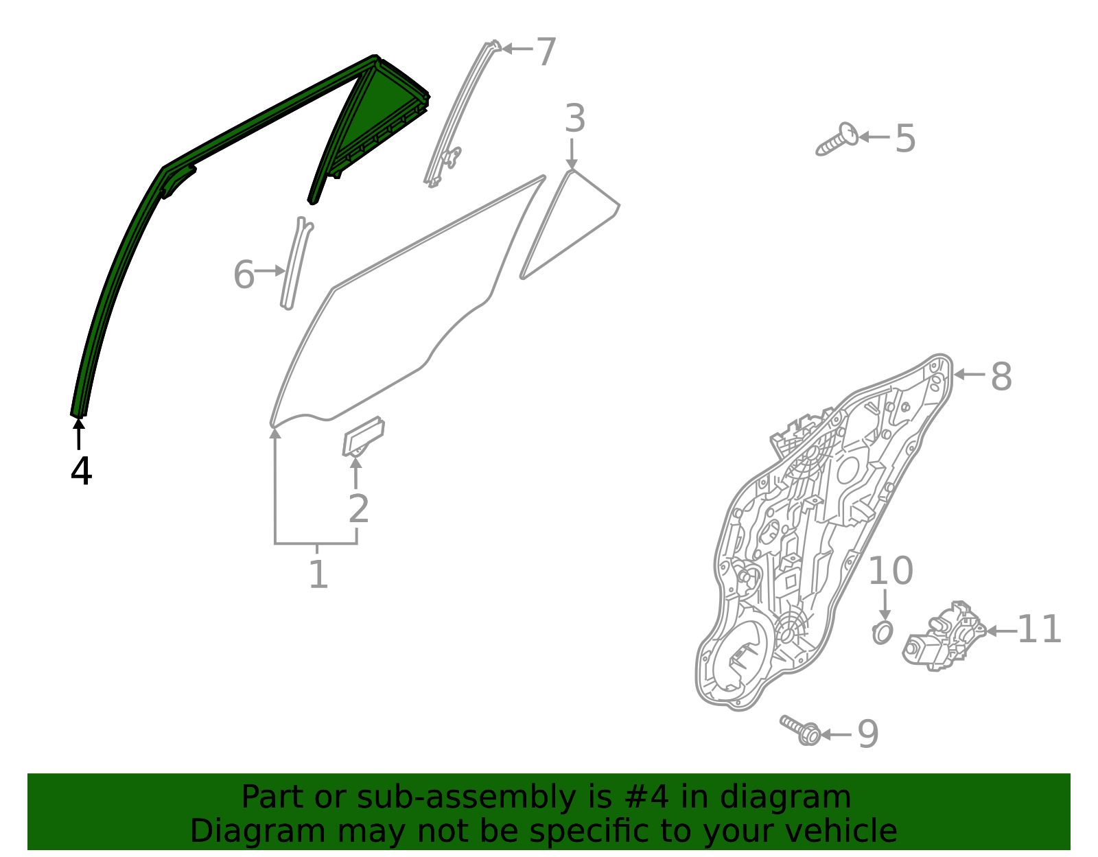 Window Channel - Smooth Window Travel 83531-K2000 | AutoNation Parts
