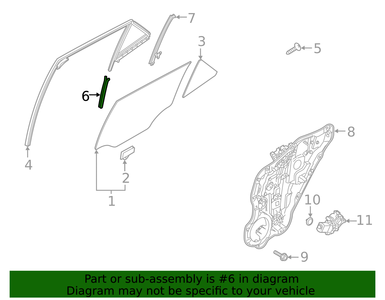 Hyundai - 83554-K2000 - Rear Channel - 2020-2025 Hyundai Venue | OEM ...