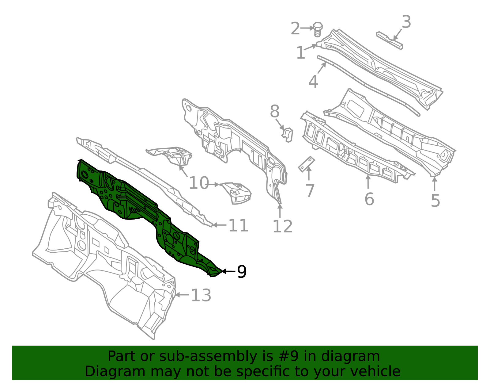 67300-6JF0A - High-Quality Firewall for 2020-2024 INFINITI QX80 ...
