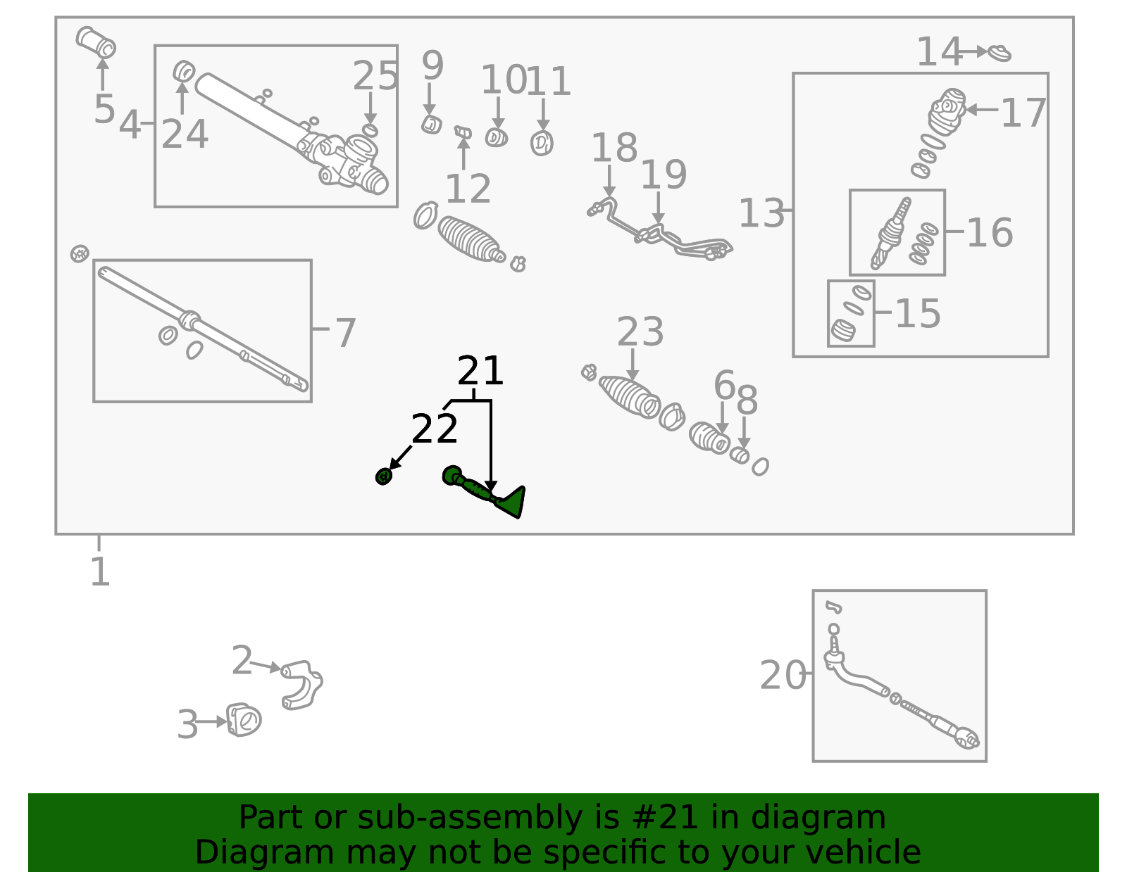 1998-2005 Lexus Inner Tie Rod 45503-39155 | OEM Parts Online
