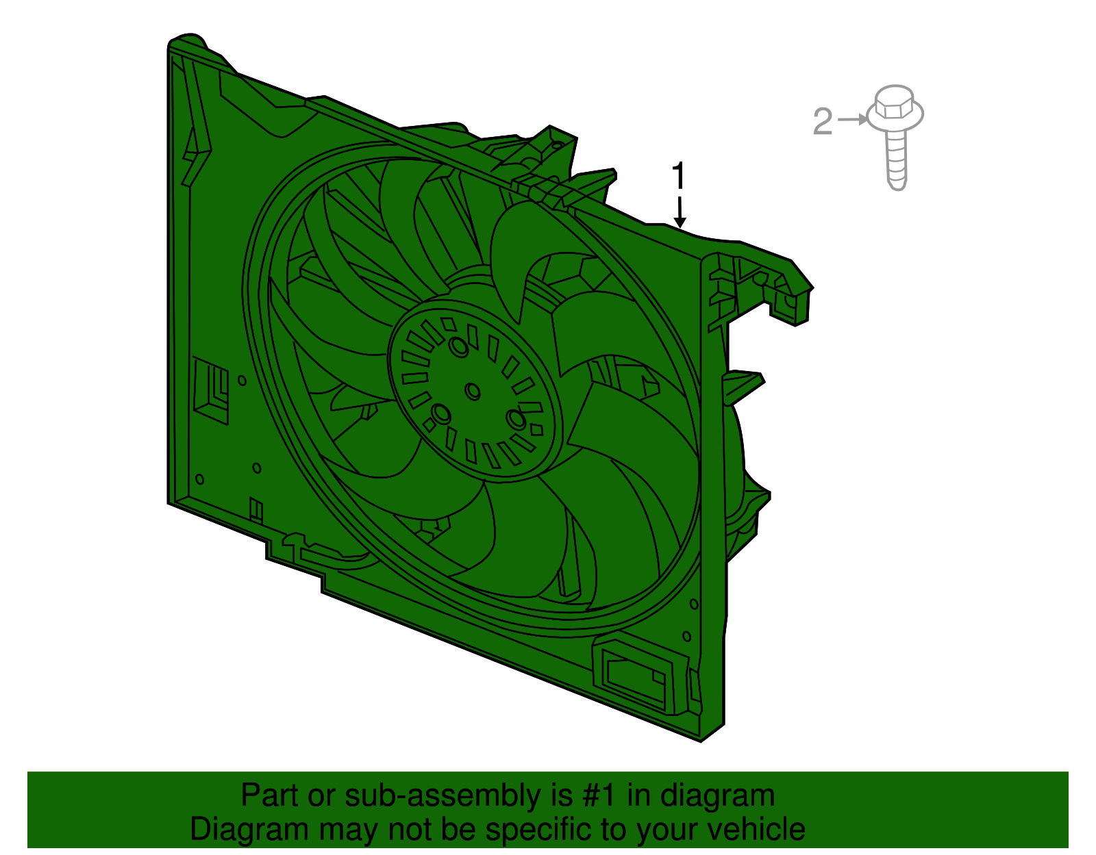 2010-2019 Jaguar Fan Assembly C2D38737 | Jaguar Virginia Beach