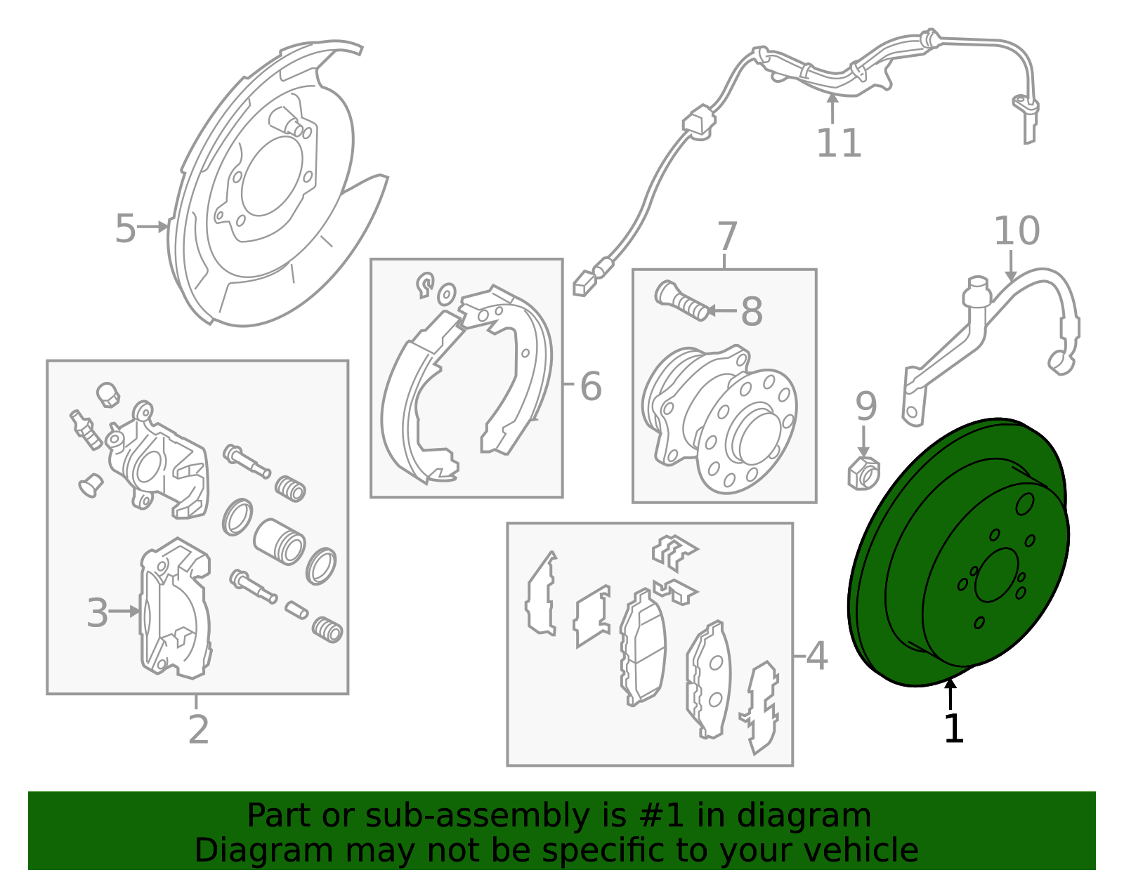 26700FJ000 - Rear Disc Brake Rotor 2012-2023 Subaru | Subaru Parts Exchange